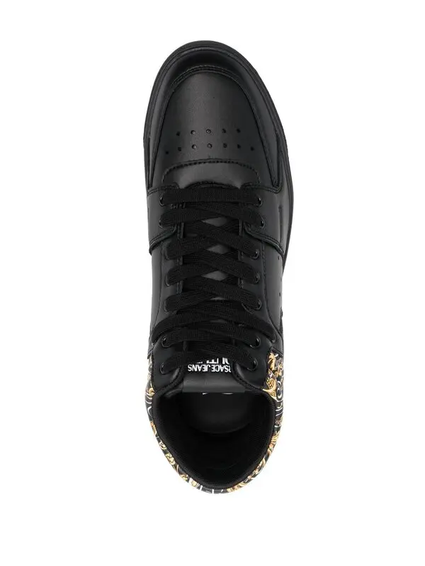 Versace Logo-print Hi-top Sneakers