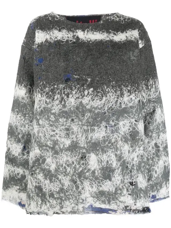 VITELLI Contrasting-stitch Knit Jumper