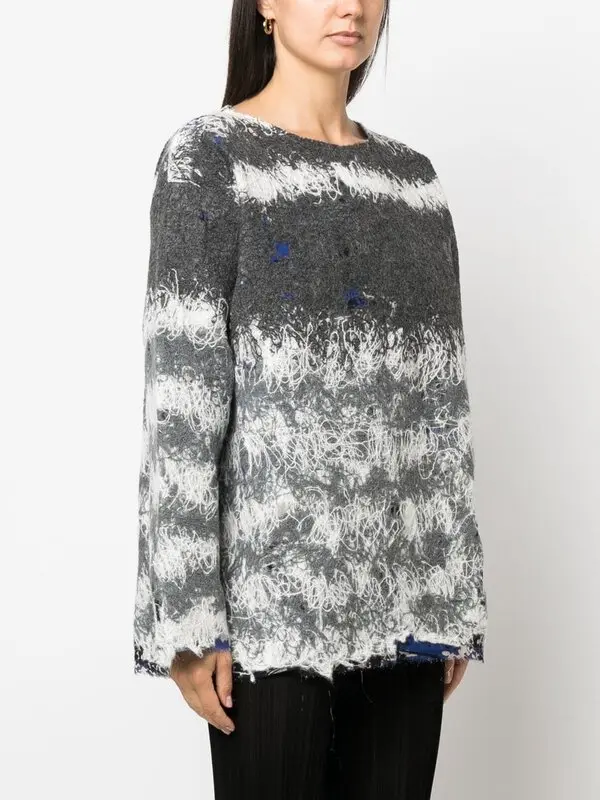 VITELLI Contrasting-stitch Knit Jumper