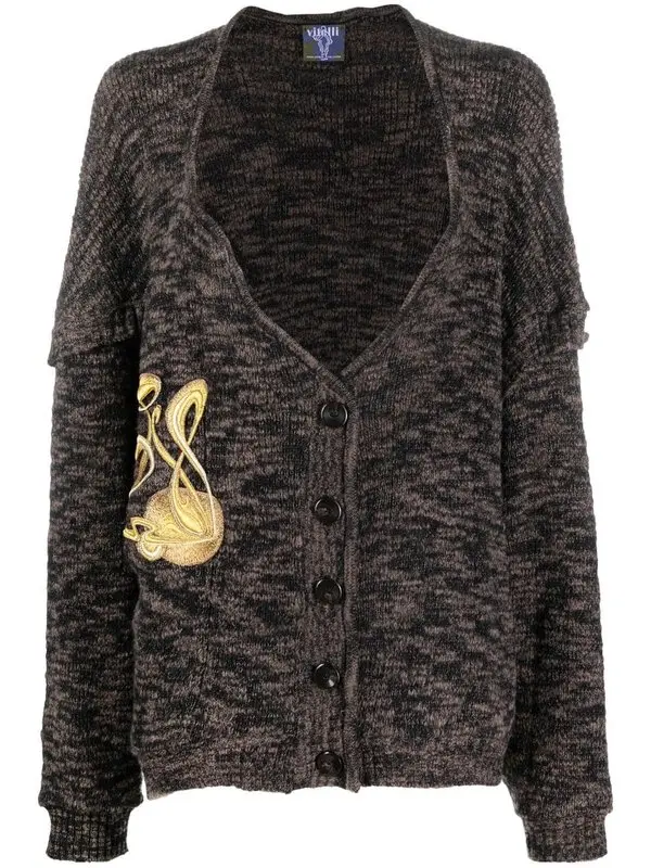 VITELLI Embroidered-detail Knit Cardigan