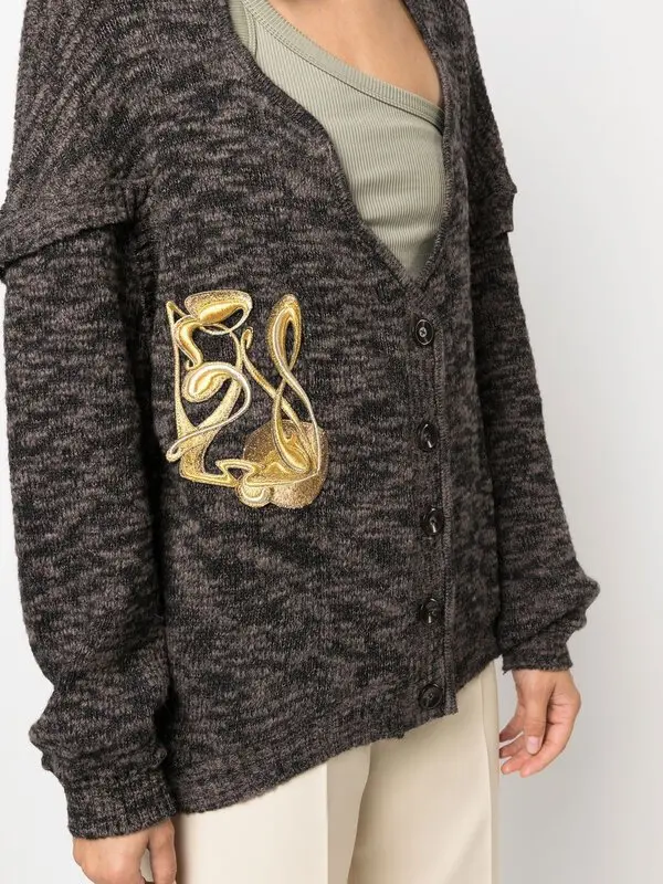 VITELLI Embroidered-detail Knit Cardigan