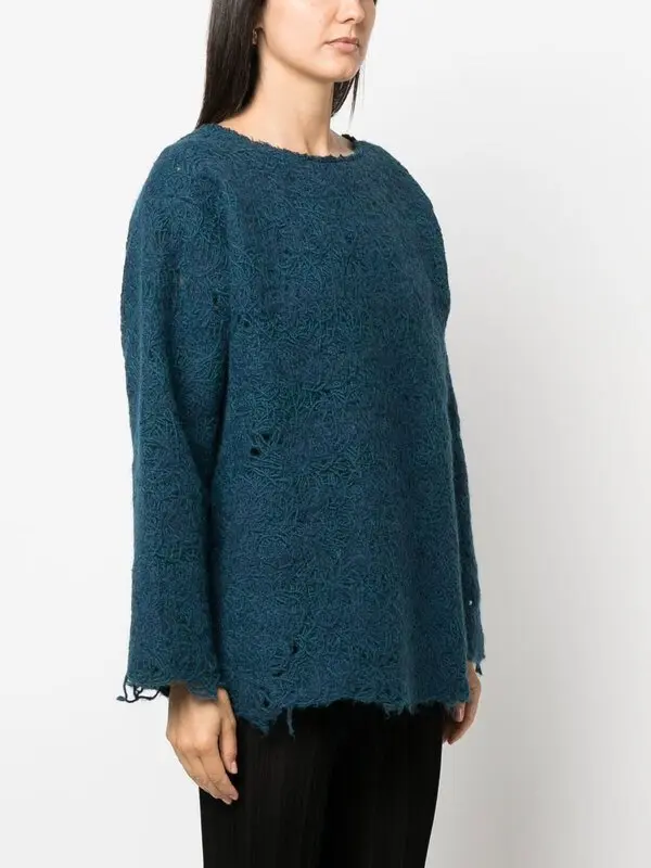 VITELLI Distressed-effect Knit Jumper