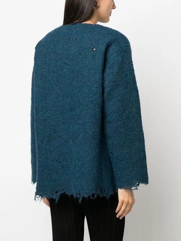VITELLI Distressed-effect Knit Jumper