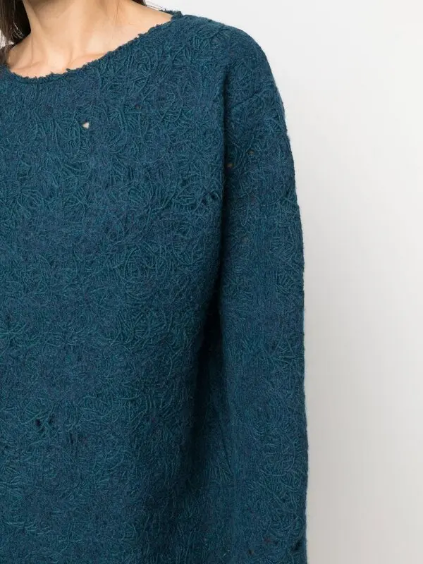 VITELLI Distressed-effect Knit Jumper