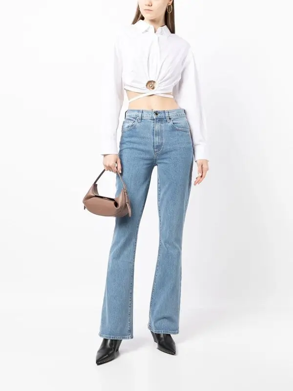 LE JEAN Remy High-waisted Flare Jeans