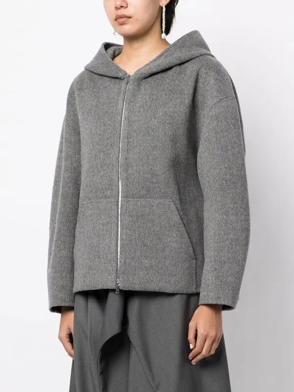 Goen.j Zip-up Hooded Jacket - Grey