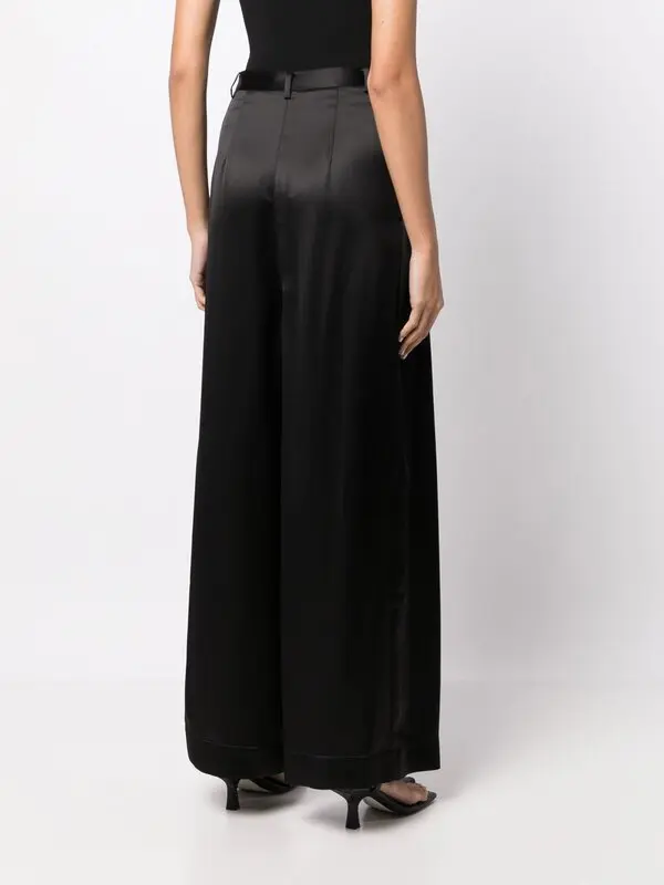 Goen.j Pleated Wide-leg Pants - Black