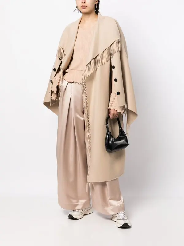 Goen.j Pleated Wide-leg Trousers - Brown
