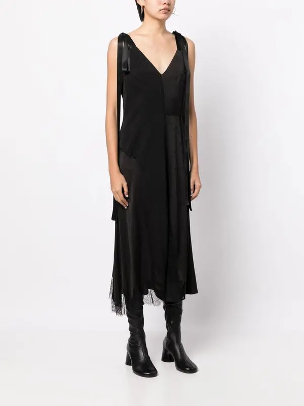 Goen.j Lace-trim Midi Dress