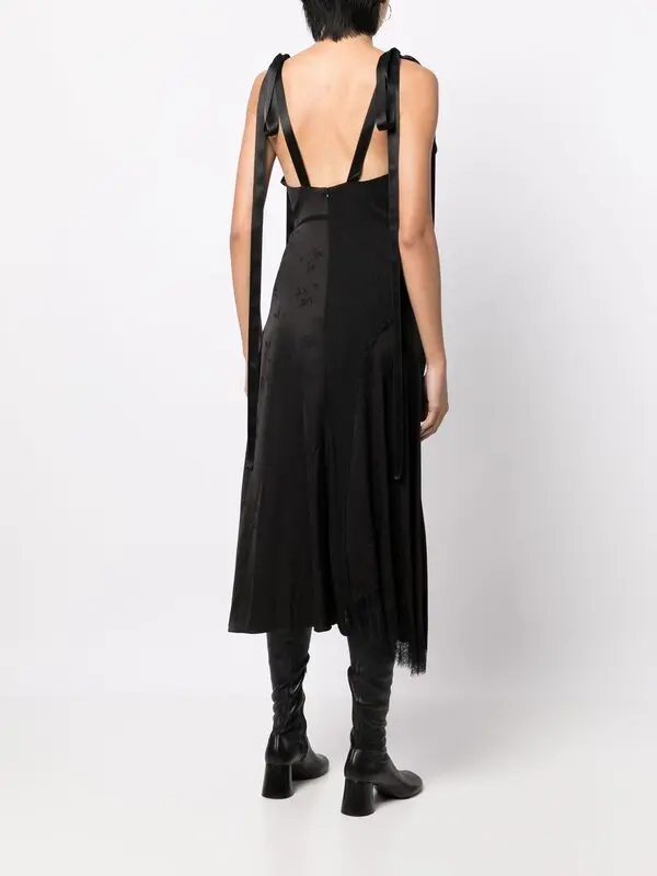 Goen.j Lace-trim Midi Dress