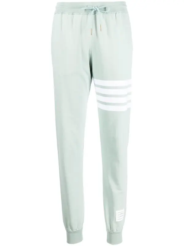 Thom Browne 4-bar Stripe Cotton Sweatpants - Green