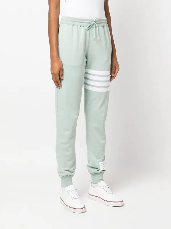 Thom Browne 4-bar Stripe Cotton Sweatpants - Green