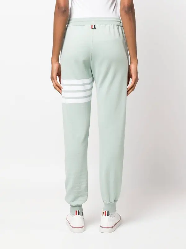Thom Browne 4-bar Stripe Cotton Sweatpants - Green