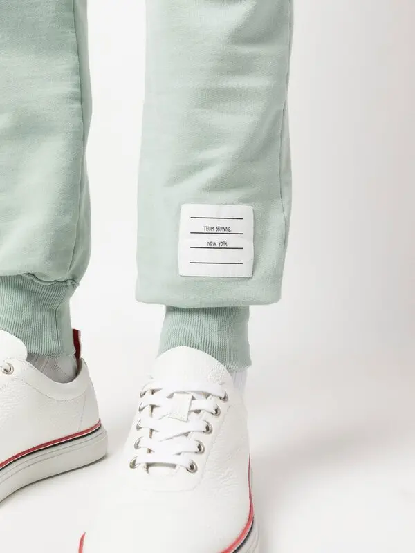 Thom Browne 4-bar Stripe Cotton Sweatpants - Green