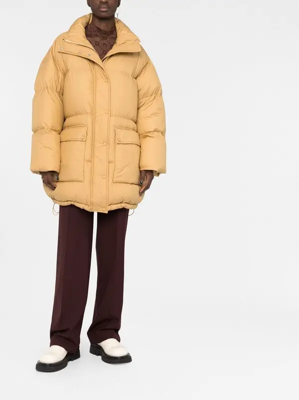 STAND STUDIO Edna Puffer Coat - Brown
