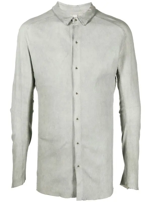 ISAAC SELLAM EXPERIENCE Suede Long-sleeve Shirt
