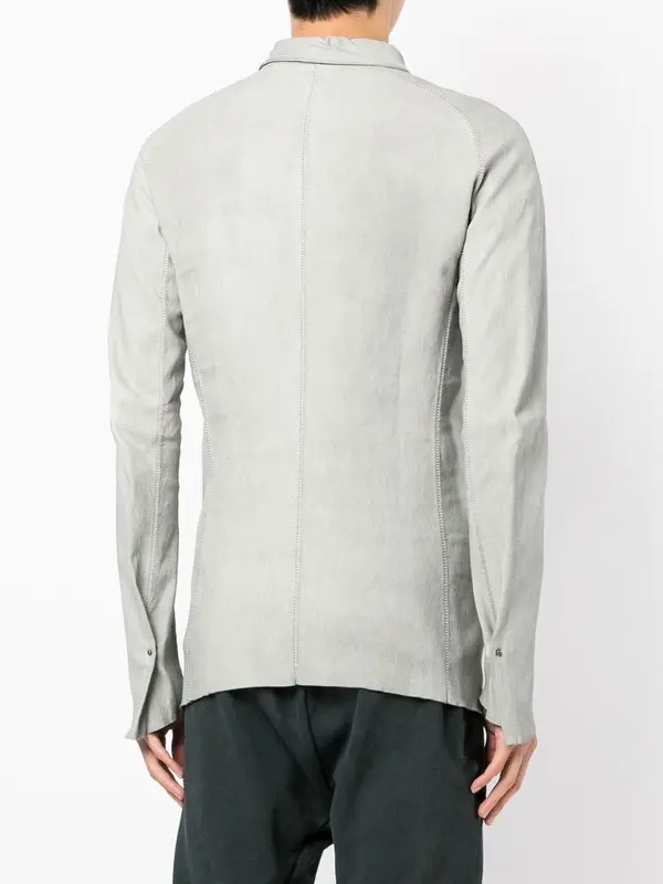 ISAAC SELLAM EXPERIENCE Suede Long-sleeve Shirt