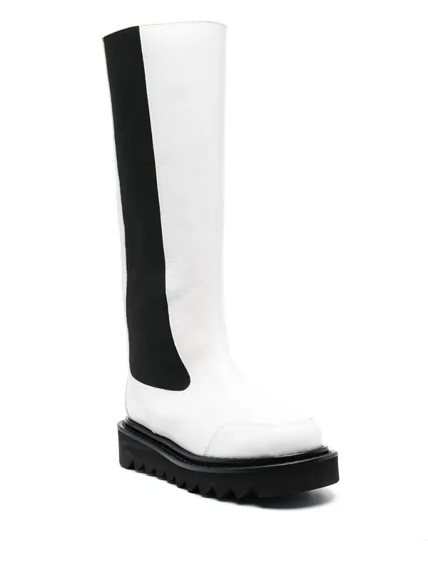Toga Two-tone Knee Boots