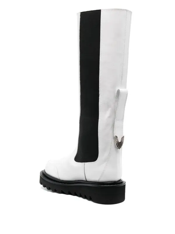 Toga Two-tone Knee Boots