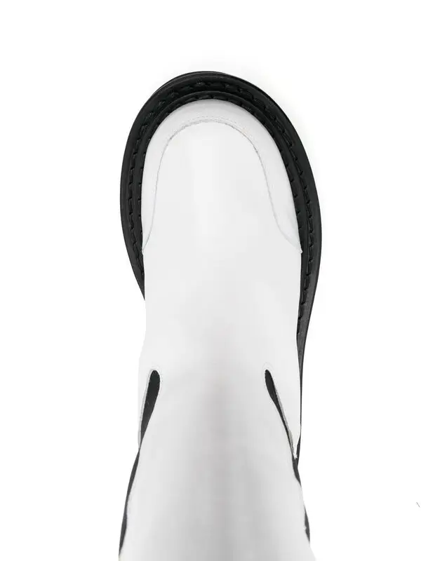 Toga Two-tone Knee Boots