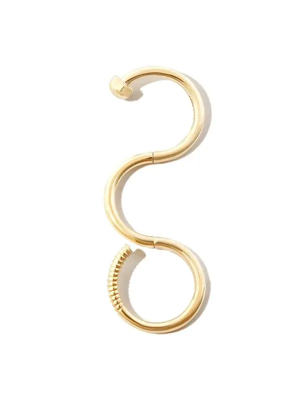 Luis Morais 14kt Yellow Serpentine Screw Ring