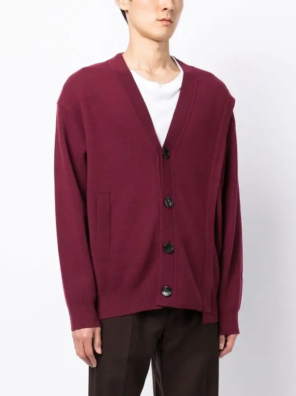 SONGZIO Asymmetric V-neck Cardigan