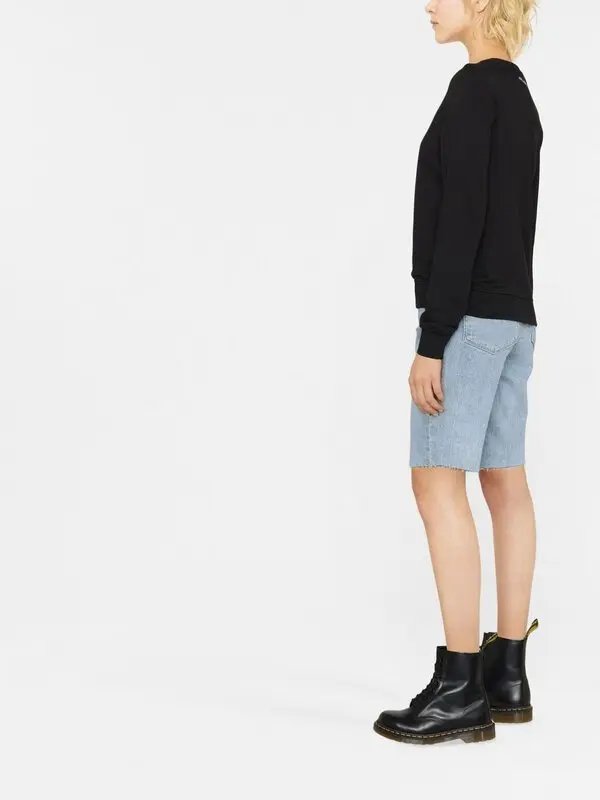 Karl Lagerfeld Ikon Organic-cotton Sweatshirt - Black