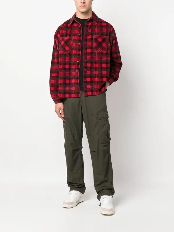 ERL Long-sleeve Corduroy Checked Shirt