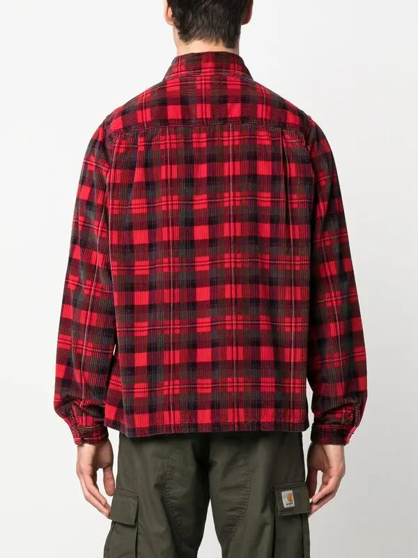 ERL Long-sleeve Corduroy Checked Shirt