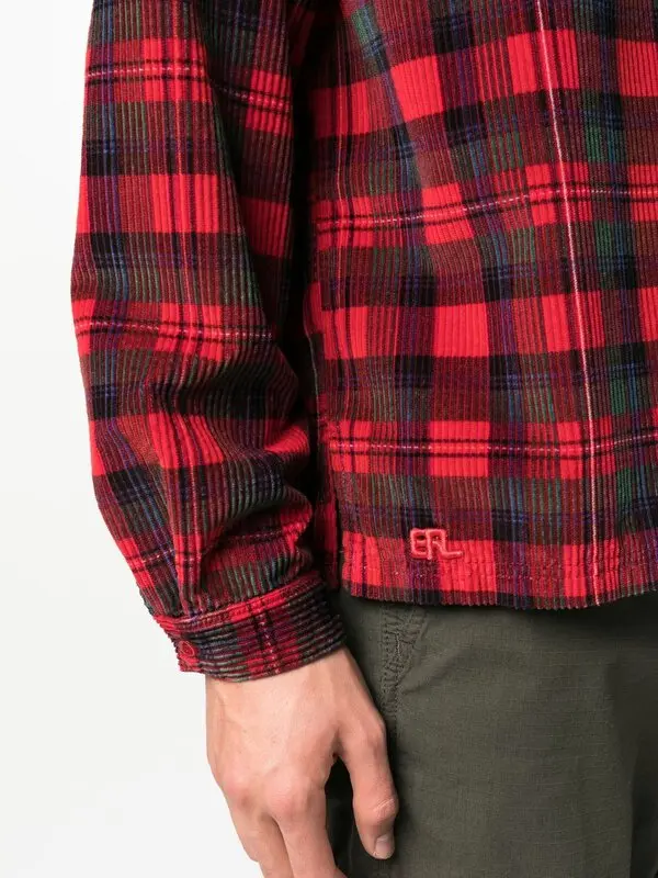 ERL Long-sleeve Corduroy Checked Shirt