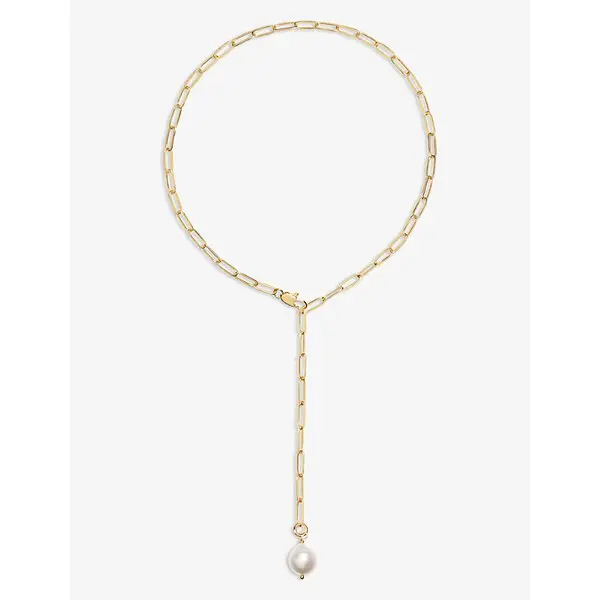 LA MAISON COUTURE Amadeus Alba Pearl Necklace - Gold