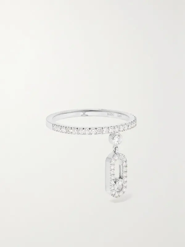 Messika Move Uno Tassel Diamond Ring - Silver
