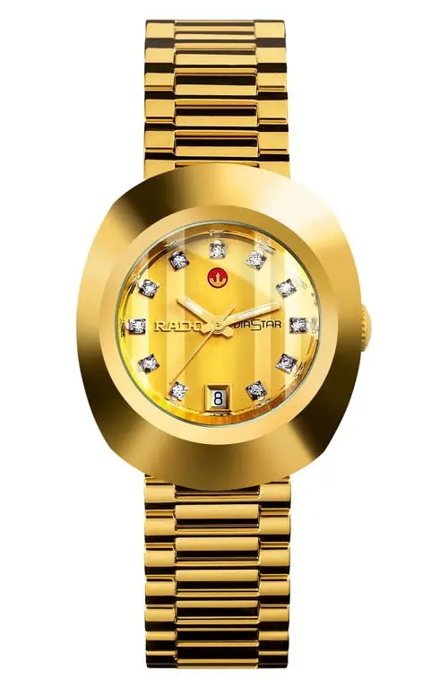 RADO The Original Automatic Bracelet Watch - Gold