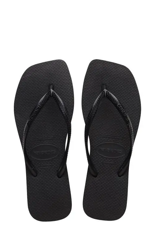 Havaianas Slim Square Flip Flop - Black