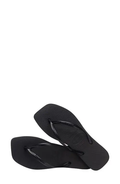 Havaianas Slim Square Flip Flop - Black