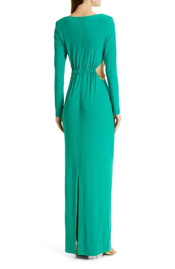Ramy Brook Rosemary Long Sleeve Cutout Maxi Dress In Jewel Green - 29% Off  | Editorialist