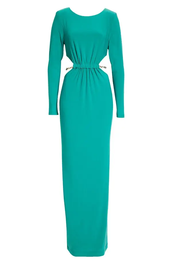 Ramy Brook Rosemary Long Sleeve Cutout Maxi Dress In Jewel Green - 29% Off  | Editorialist