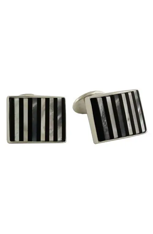 David Donahue Sodalite & Mother-of-pearl Cuff Links - Silver