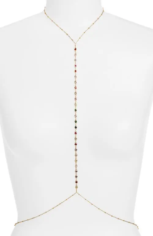 VIDAKUSH Rainbow Station Body Chain - Multi/gold