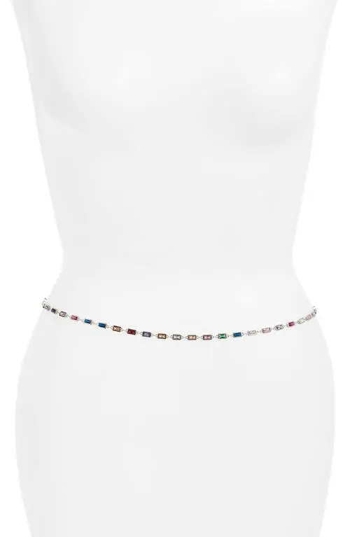 VIDAKUSH Crystal Station Belly Chain - Multi/silver