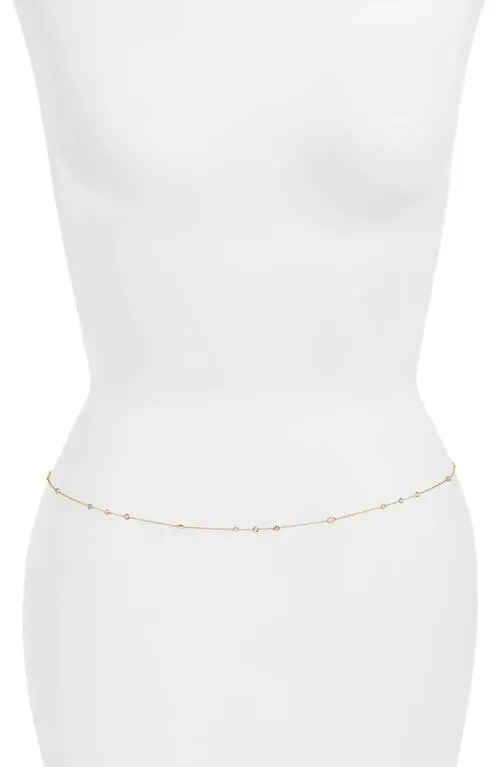 VIDAKUSH Crystal Station Belly Chain - Gold