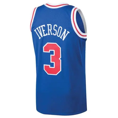 Mitchell & Ness Allen Iverson Philadelphia 76ers 1996/97 Hardwood Classics Swingman Jersey - Royal