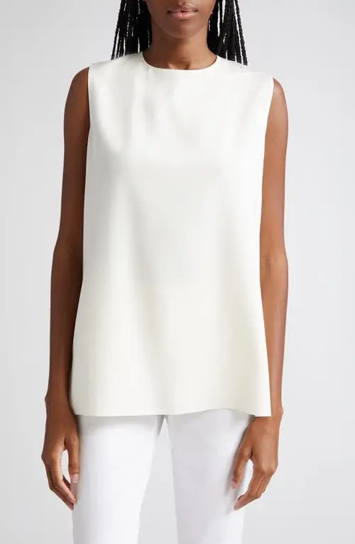 Lafayette 148 New York Adela Sleeveless Silk Blouse - Cloud