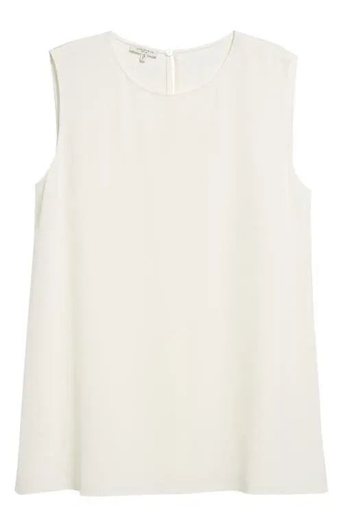 Lafayette 148 New York Adela Sleeveless Silk Blouse - Cloud