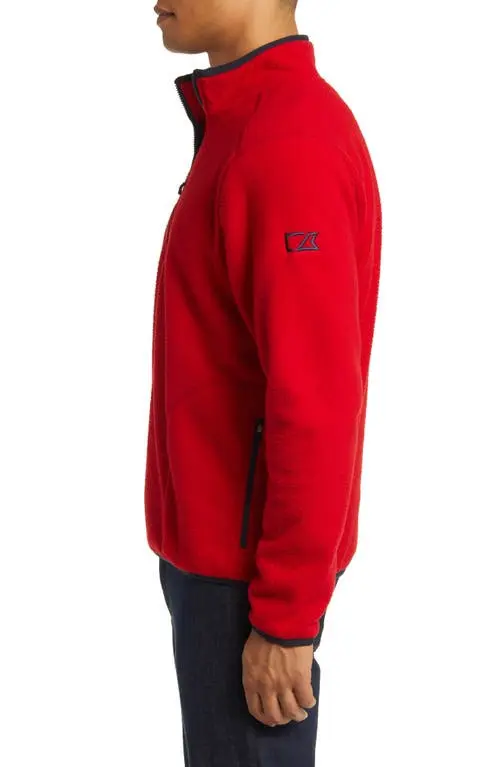 Cutter & Buck Cascade Fleece Pullover - Red/ Navy Blue