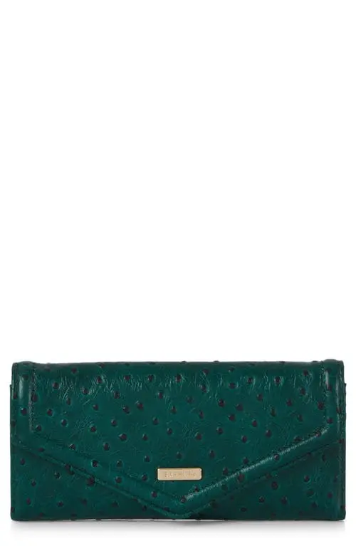 Brahmin Veronica Leather Envelope Wallet - Emerald