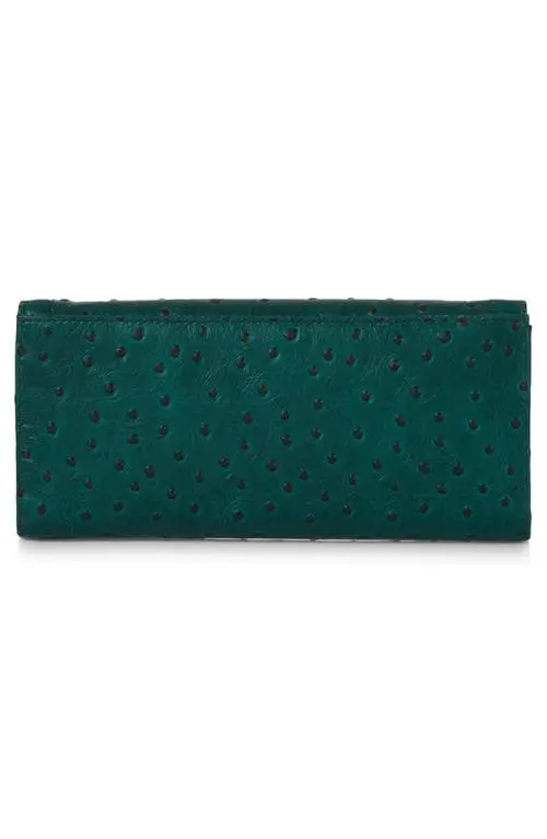 Brahmin Veronica Leather Envelope Wallet - Emerald