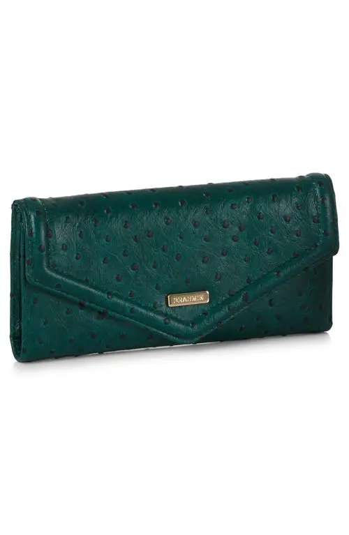 Brahmin Veronica Leather Envelope Wallet - Emerald