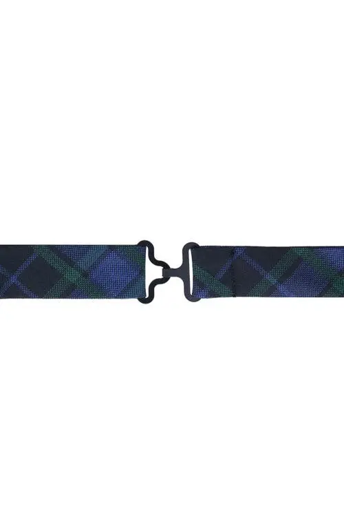 Trafalgar Ives Plaid Silk Bow Tie - Green