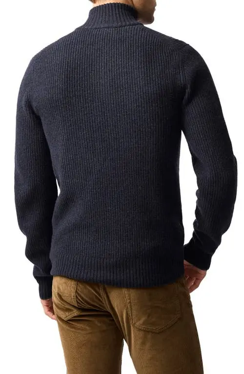 Rodd & Gunn Robbies Road Quarter Zip Sweater - Midnight